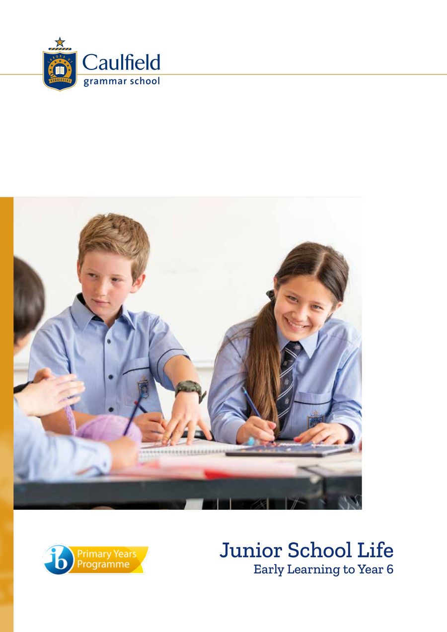 Junior Life Booklet by Caulfield... - Flipsnack