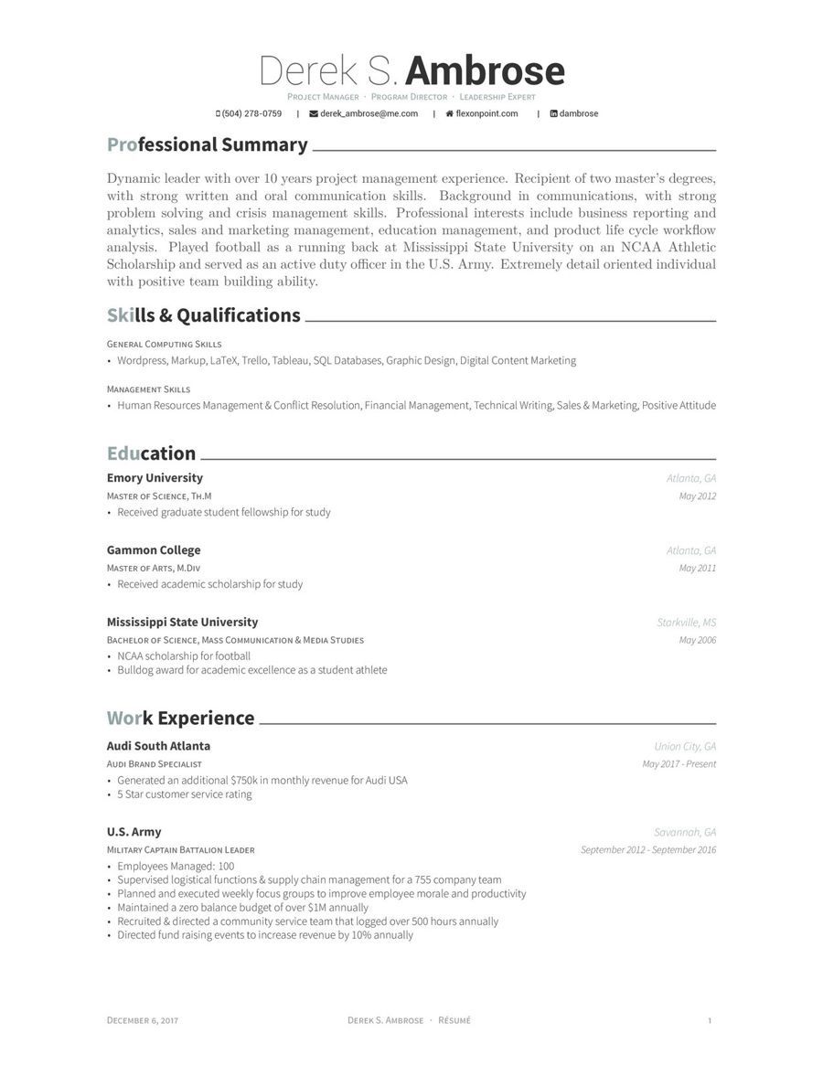 Derek_Ambrose_Resume by derekambrose - Flipsnack