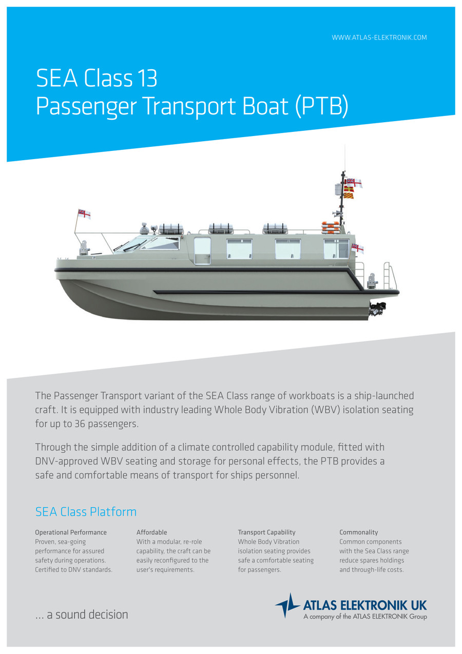 SEA Class 13 PTB Workboat Data Sheet by AEUK - Flipsnack