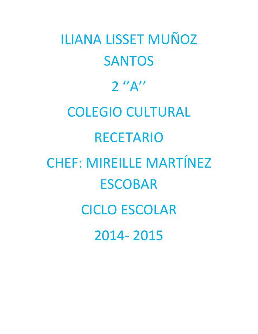 ILIANA LISSET MUÑOZ SANTOS by ilianalisset23 - Flipsnack