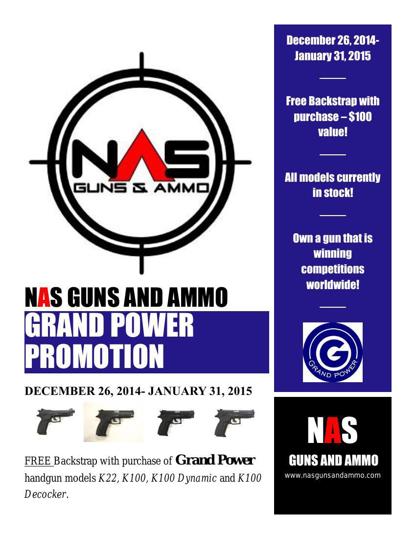 NAS GUNS AND AMMO Grand Power Promotion by Christopher McLeod - Flipsnack