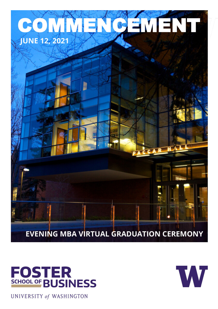 2021 Evening MBA Graduation Program by Jenny Forbes - Flipsnack