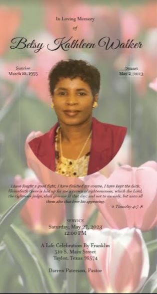 BETSY WALKER FUNERAL PROGRAM by A Life... - Flipsnack