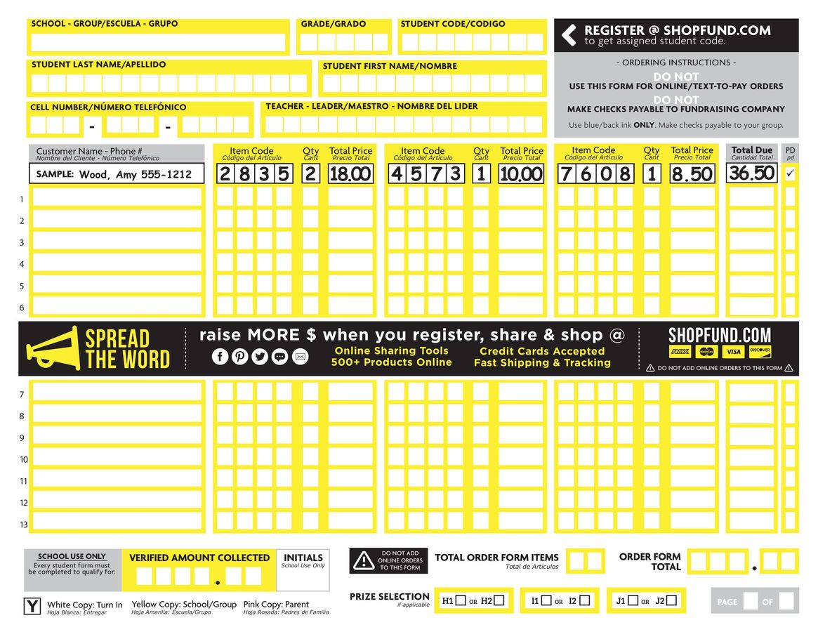 2023 Fall Standard Order Form 2 by My Opportunities - Flipsnack
