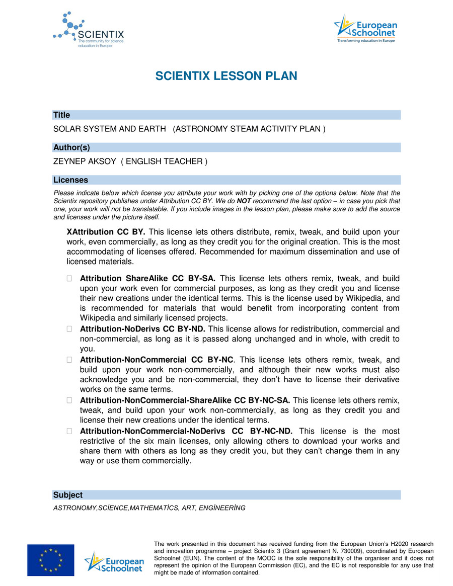 STEAM on the STAGE LESSON PLAN by Hakan TATLI - Flipsnack