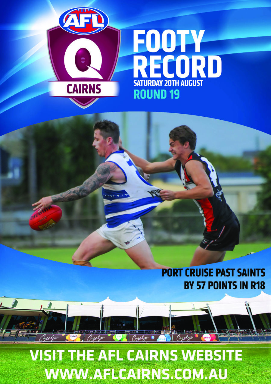 AFL Cairns Footy Record Round 19 Saturday 20th August 2016 by AFLCairns ...