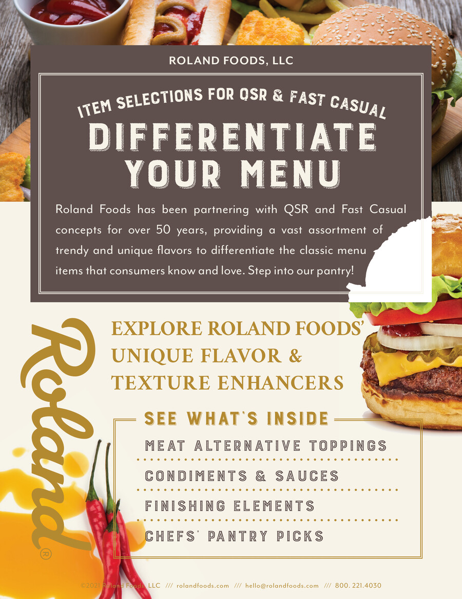 Differentiate Your QSR & Fast Casual Menu! by Roland Foods - Flipsnack
