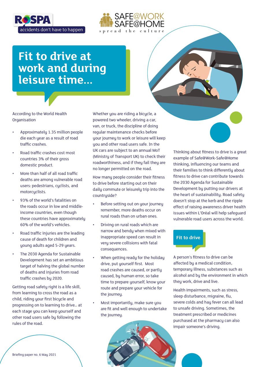 Briefing Paper - Fit to drive by RoSPA - Flipsnack