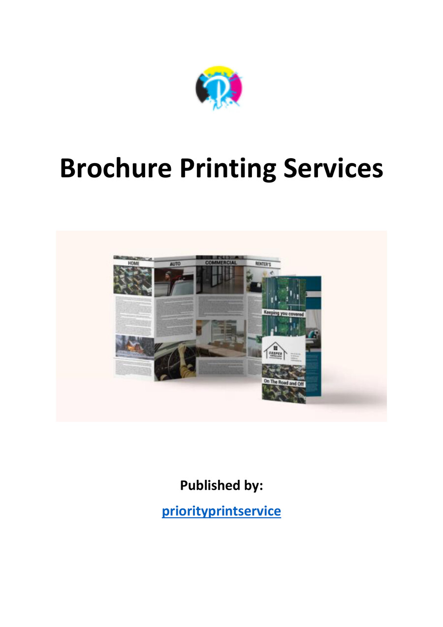 Brochure Printing Services by PriorityPrintService - Flipsnack