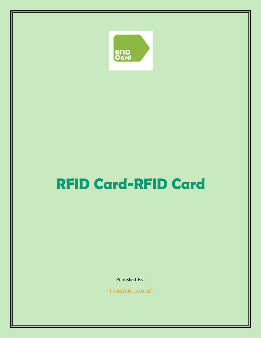 RFID Card-RFID Card by Ermelinda Sake - Flipsnack