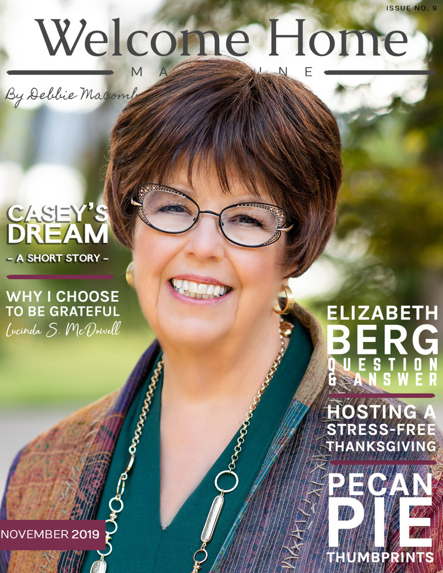 Welcome Home Magazine - November 2019 by Debbie Macomber - Flipsnack