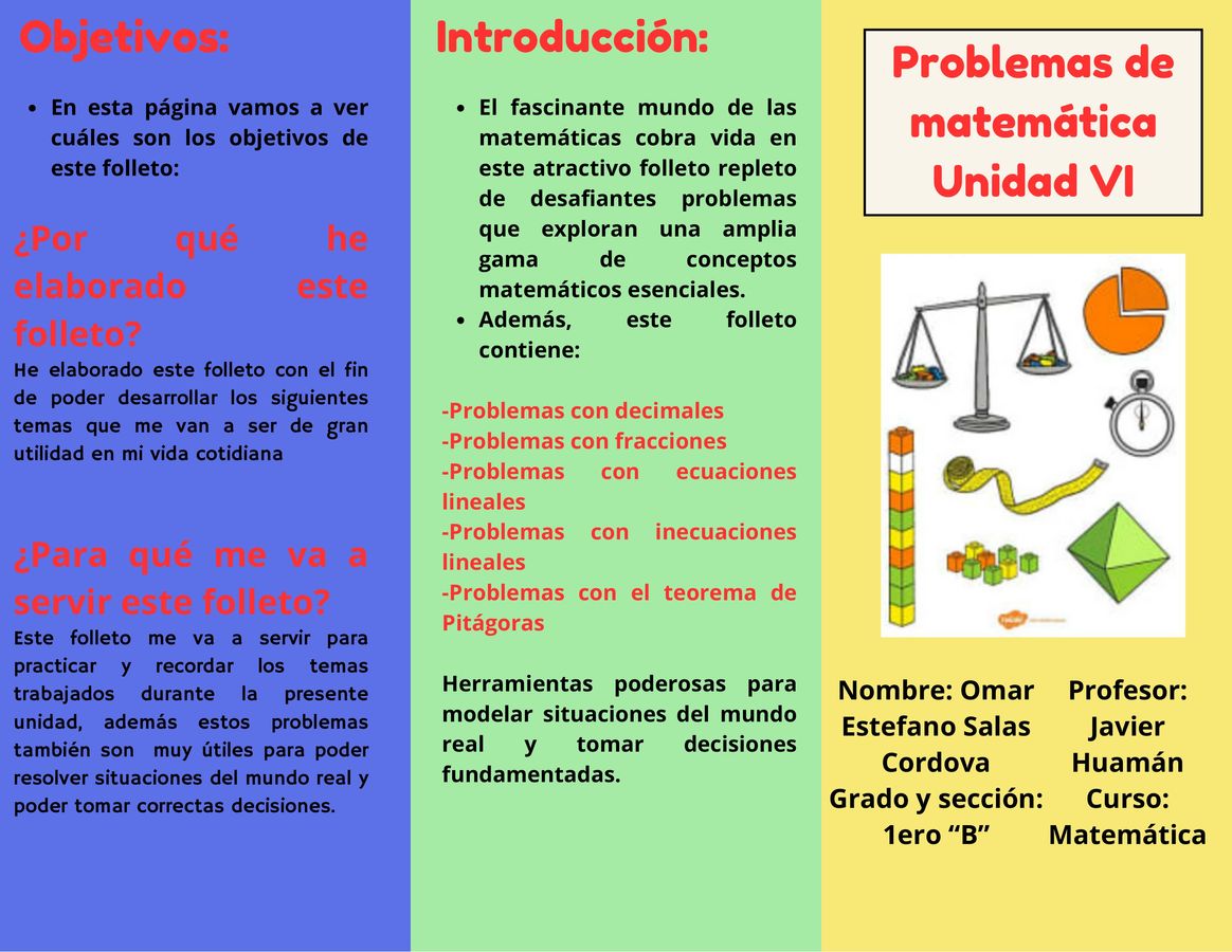 FOLLETO MATEMÁTICA by Omar... - Flipsnack