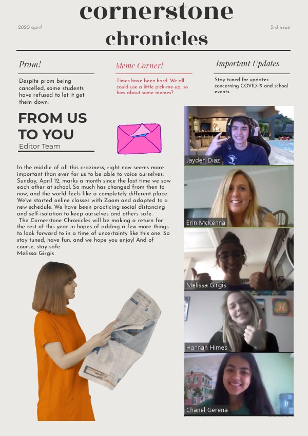 Cornerstone Chronicles / Issue 4 / April 2020 by... - Flipsnack