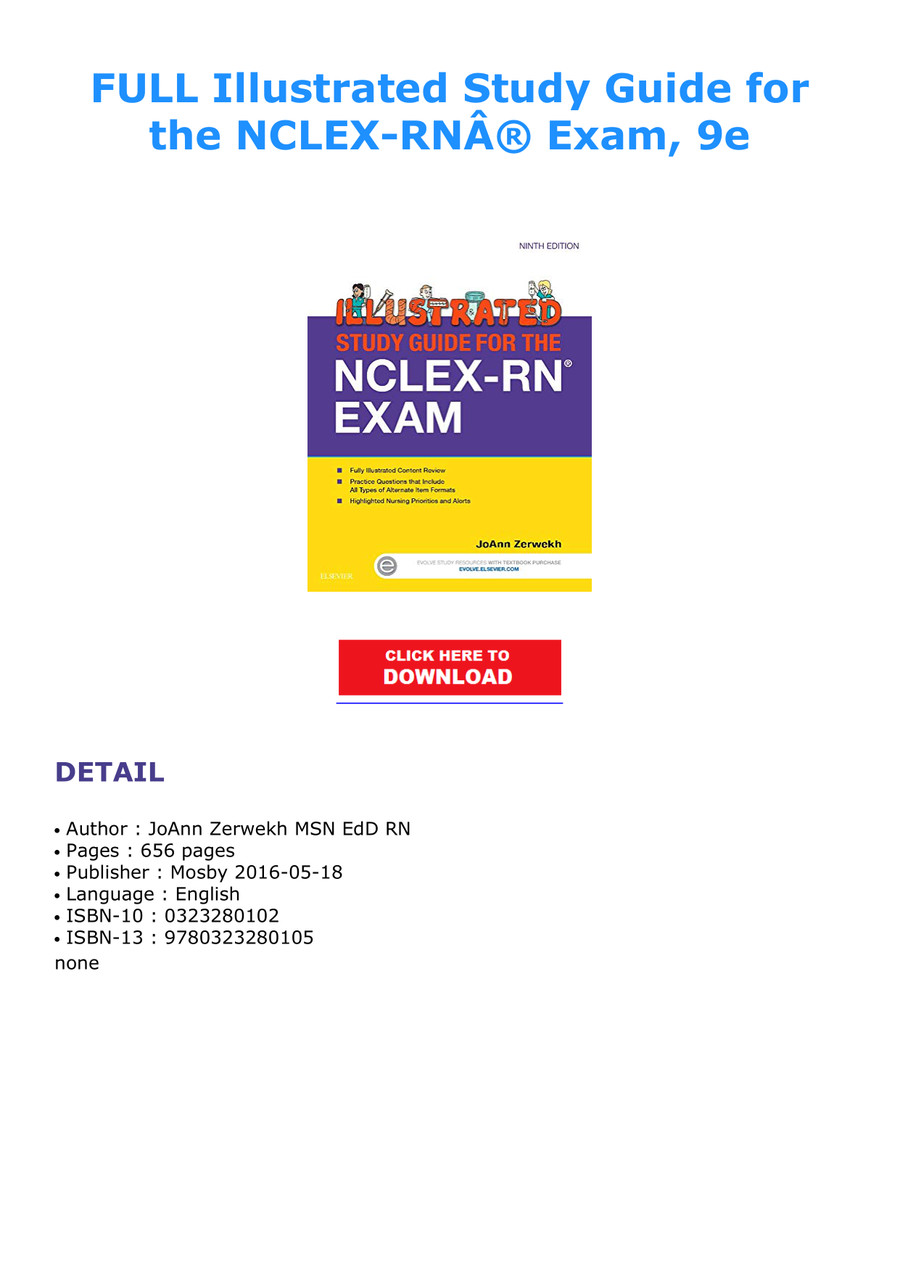 FULL Illustrated Study Guide for the NCLEX-RNÂ® Exam, 9e by zugenommene ...