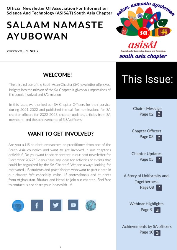 Salaam Namaste Ayubowan Newsletter 2022 Vol. 1 No. 2 by Manika Lamba - Flipsnack