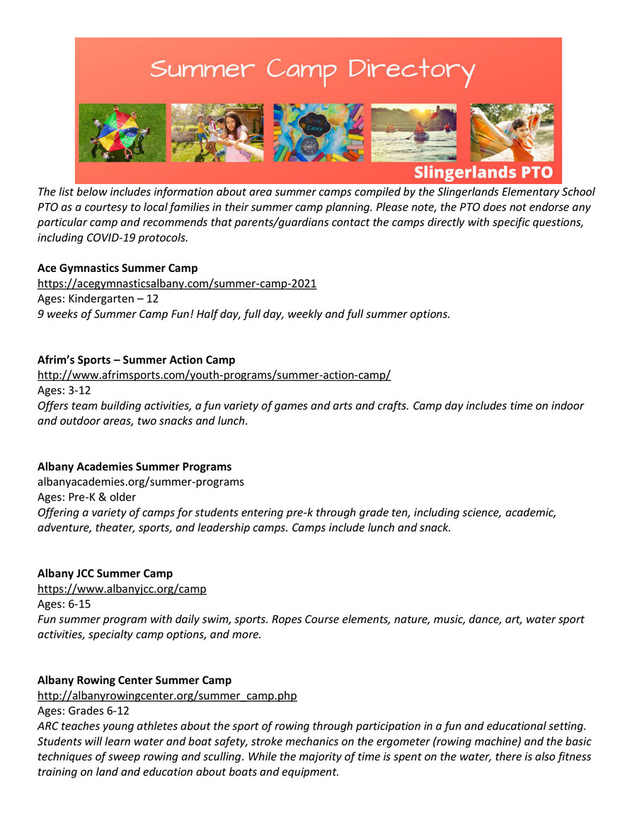 Summer Camp Program List by Gina - Flipsnack