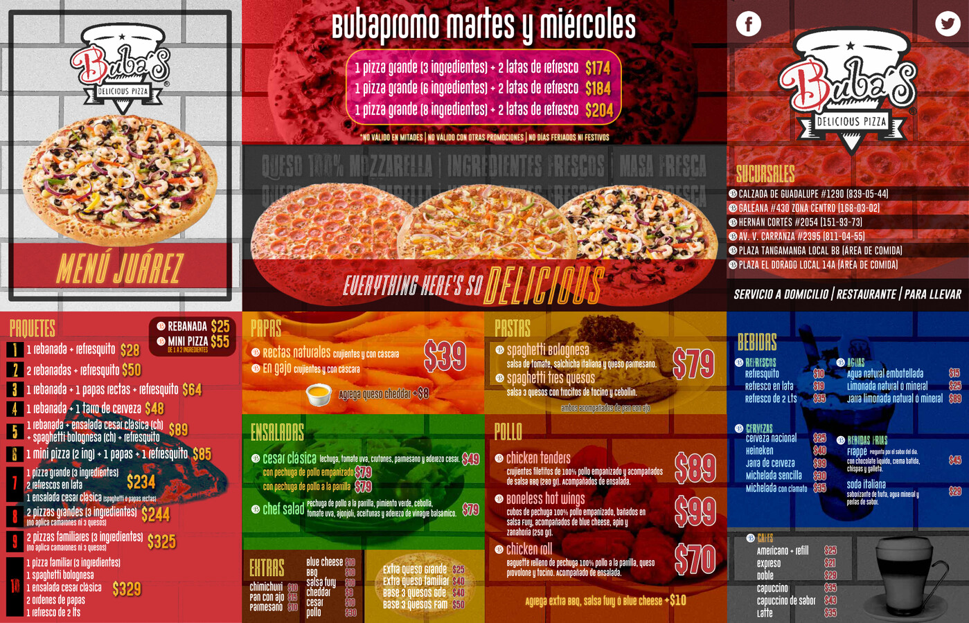 Menú Bubas Pizza by - Flipsnack