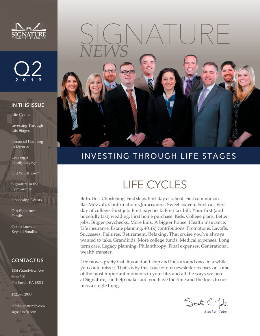 2019 Q2 Signature Financial Planning Newsletter by Signature Wealth ...