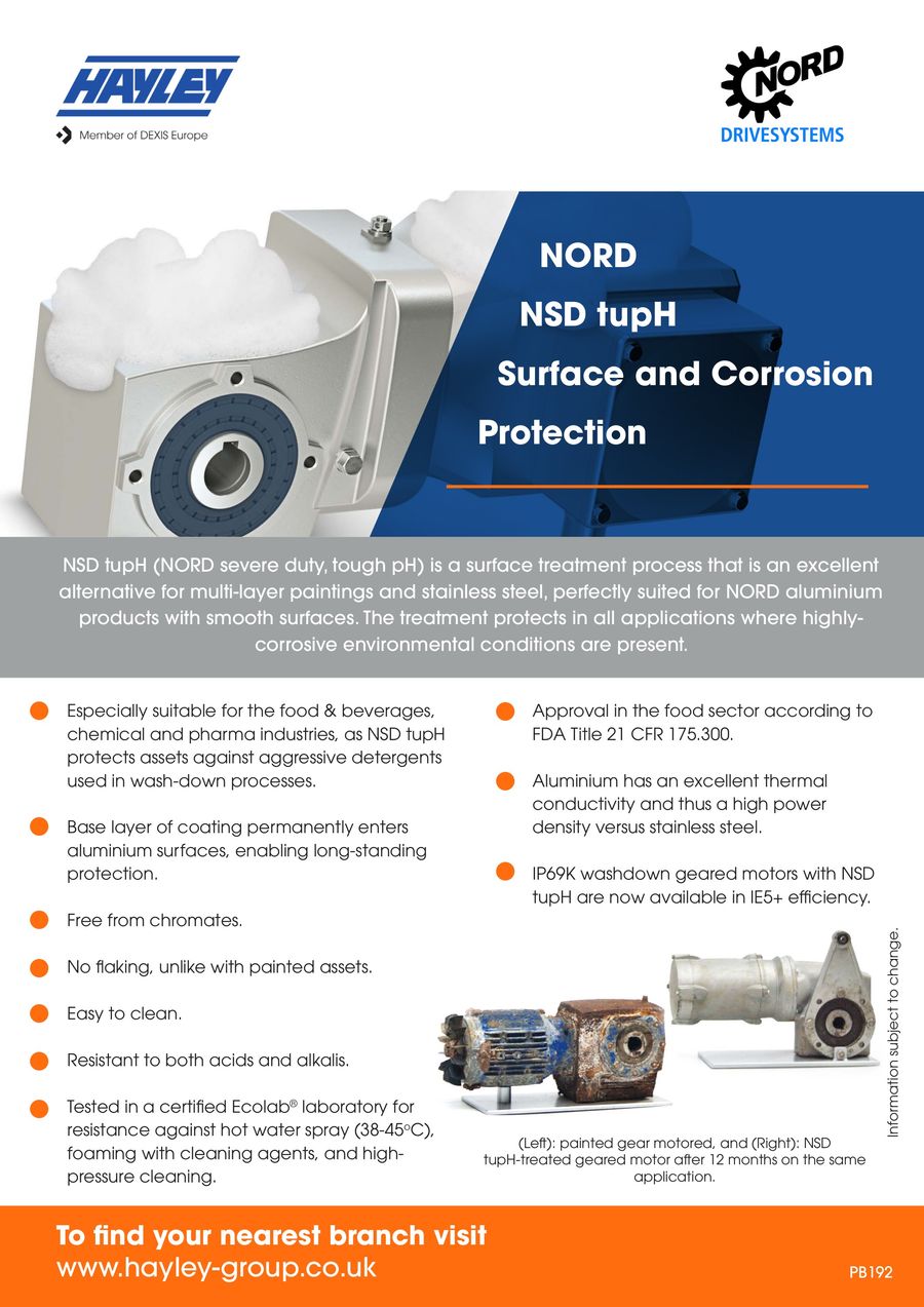 NORD nsd tupH Surface and Corrosion Protection by Hayley Group - Flipsnack