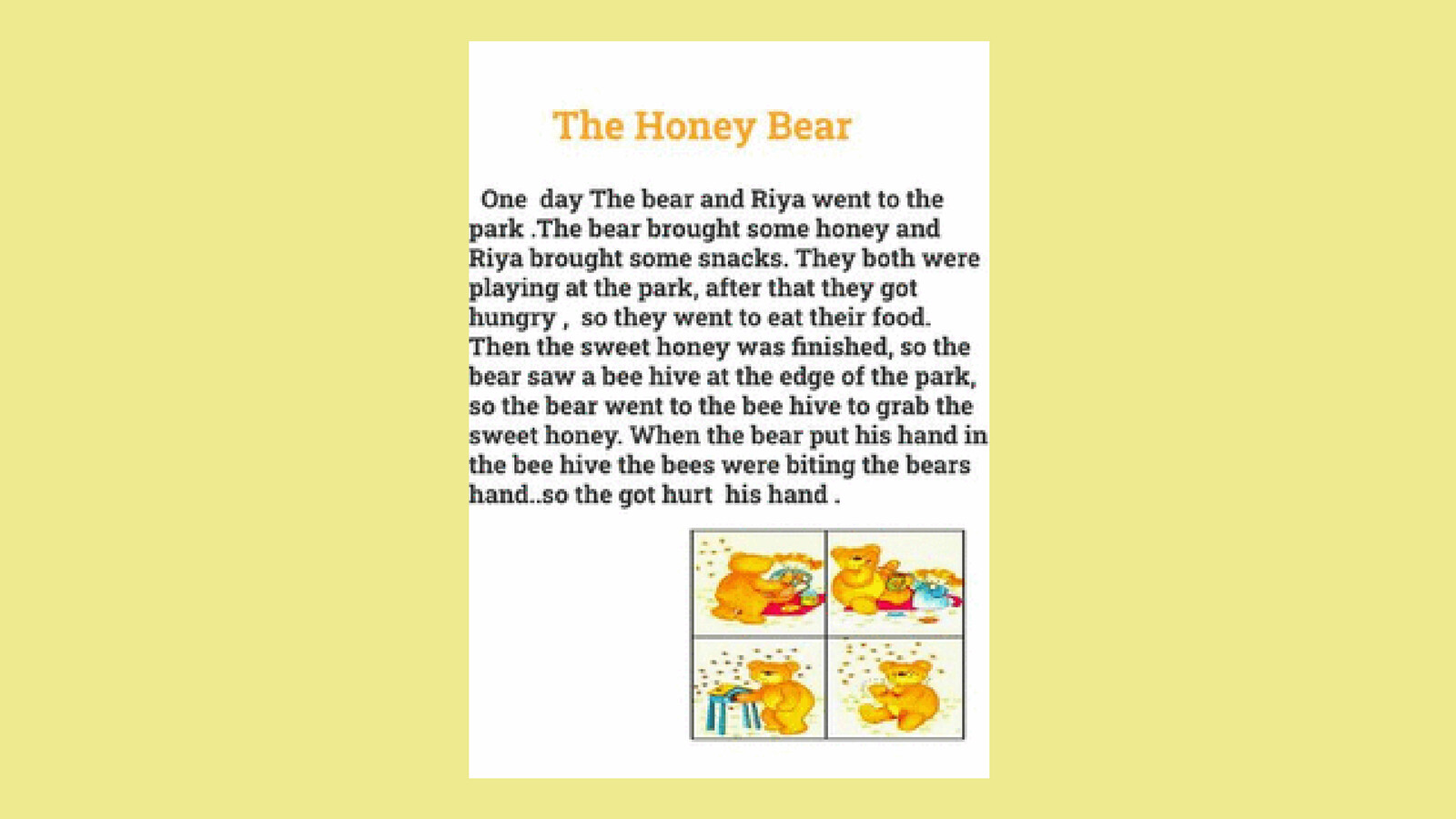 The Honey Bear by Gowtham - Flipsnack