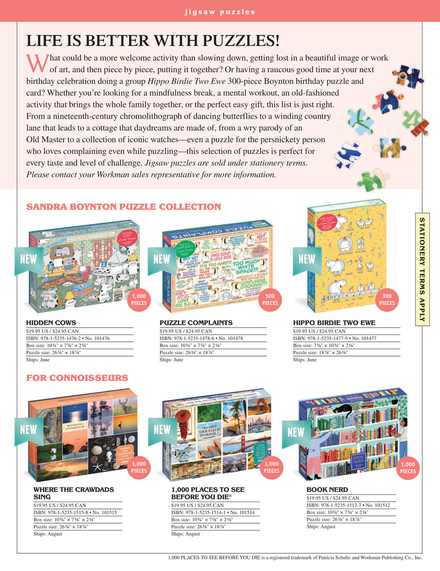Jigsaw Puzzle Brochure 2021-2022 by Workman Publishing - Flipsnack