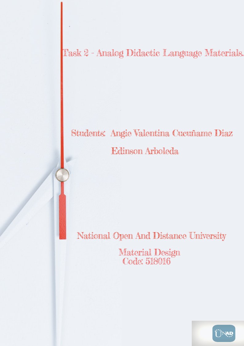 Task 2 - Analog didactic language materials. by Edinson Arboleda - Flipsnack