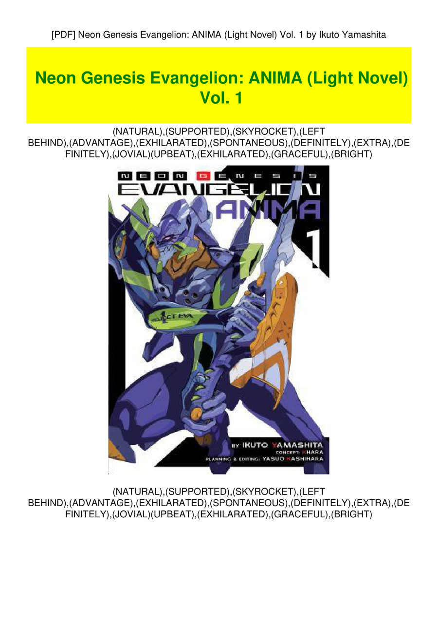[PDF] Neon Genesis Evangelion: ANIMA (Light Novel) Vol. 1 by Iku by azemunchkinsnake - Flipsnack
