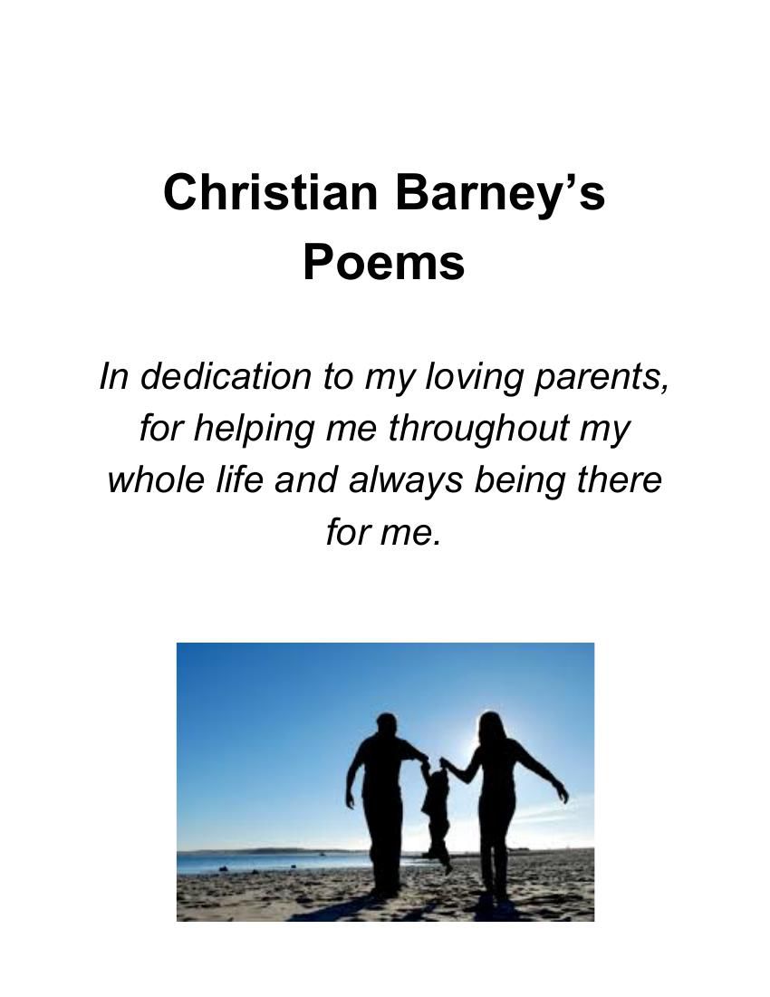 Poems - Christian Barney by Christian Barney - Flipsnack