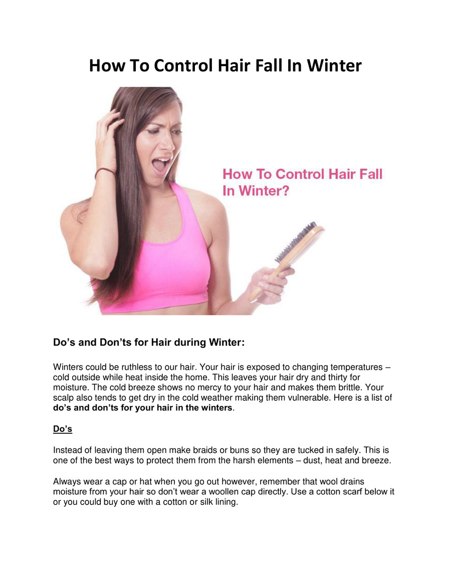 How To Control Hair Fall In Winter by drmorlawar - Flipsnack