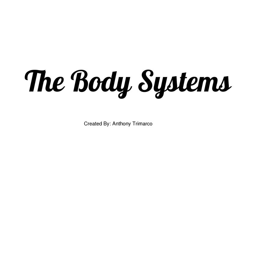 The Body Systems for kids by Anthony Trimarco - Flipsnack
