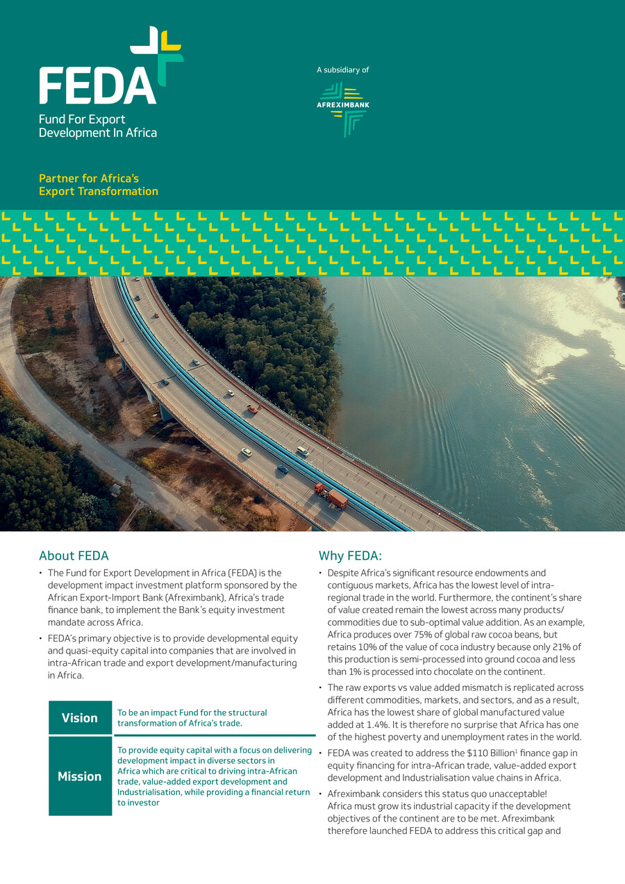 Fund for Export Development in Africa (FEDA) by African Export-Import Bank