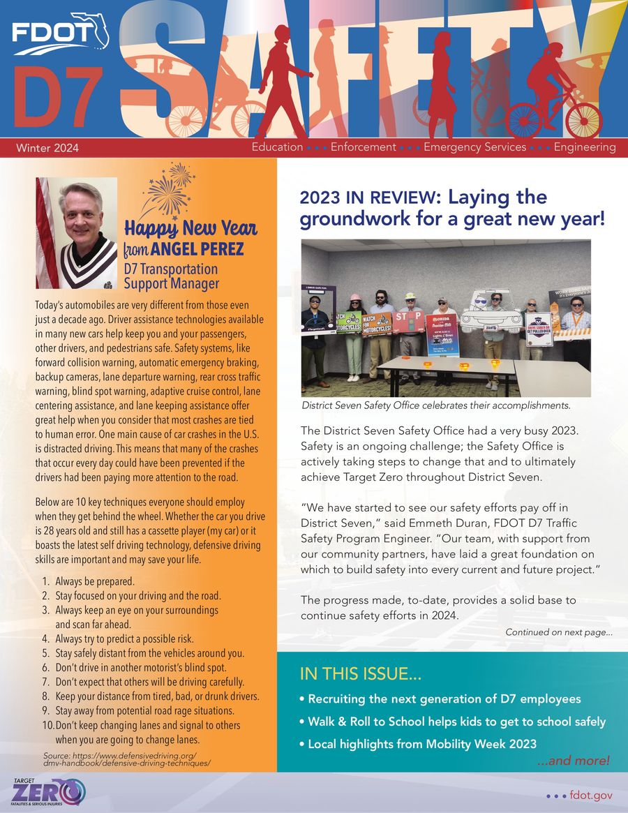 FDOT D7 Safety - Winter 2024 by FDOT D7 Safety Newsletters