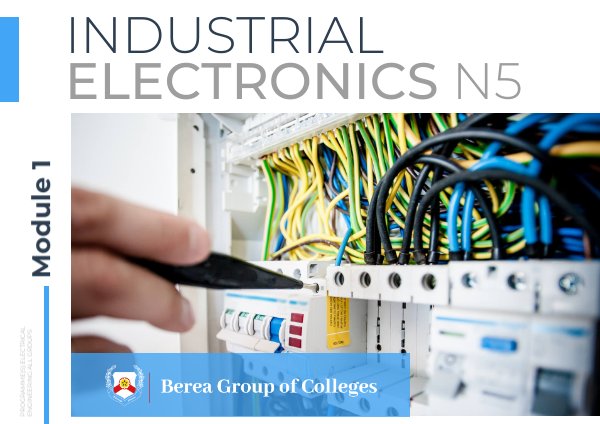 Industrial Electronics N5 Module 1 by E-Publishing - Flipsnack