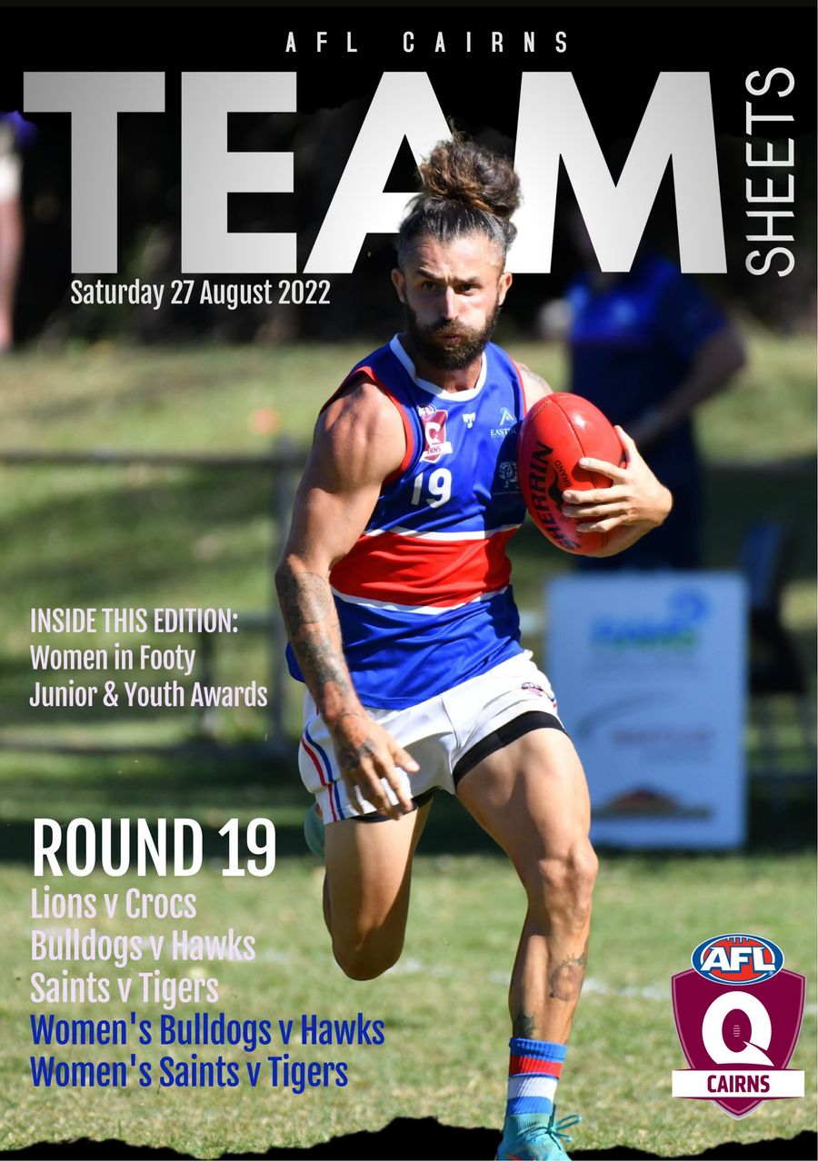 Team Sheets R19 2022 by AFLCairns - Flipsnack