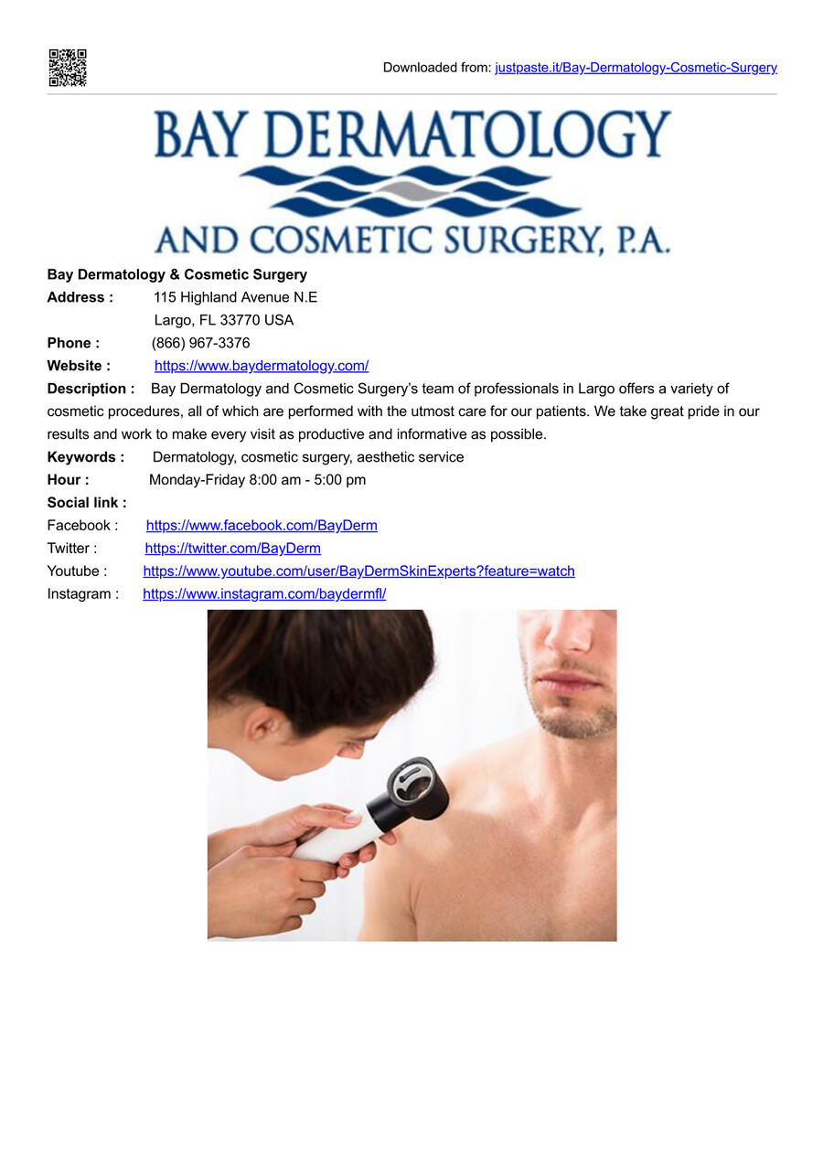 Bay Dermatology & Cosmetic Surgery by Bay Dermatology - Flipsnack
