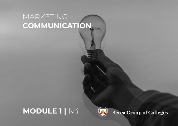 Marketing Communication N4 - Module 1 by E-Publishing - Flipsnack