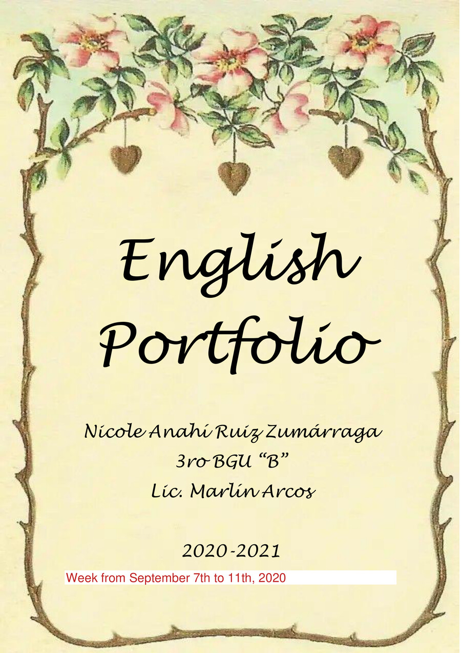 English Portfolio by Nicole Ruiz - Flipsnack
