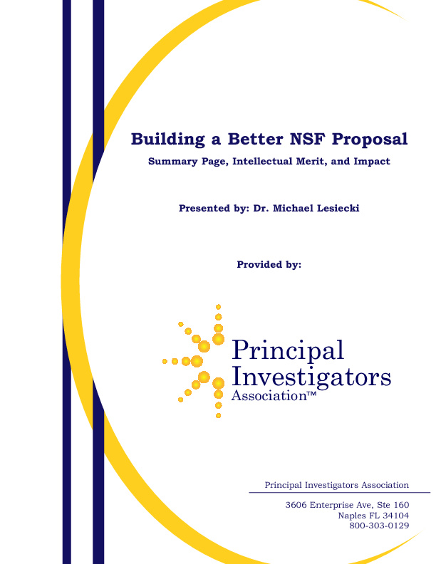Better_NSF_Proposal_Handout by linda... - Flipsnack