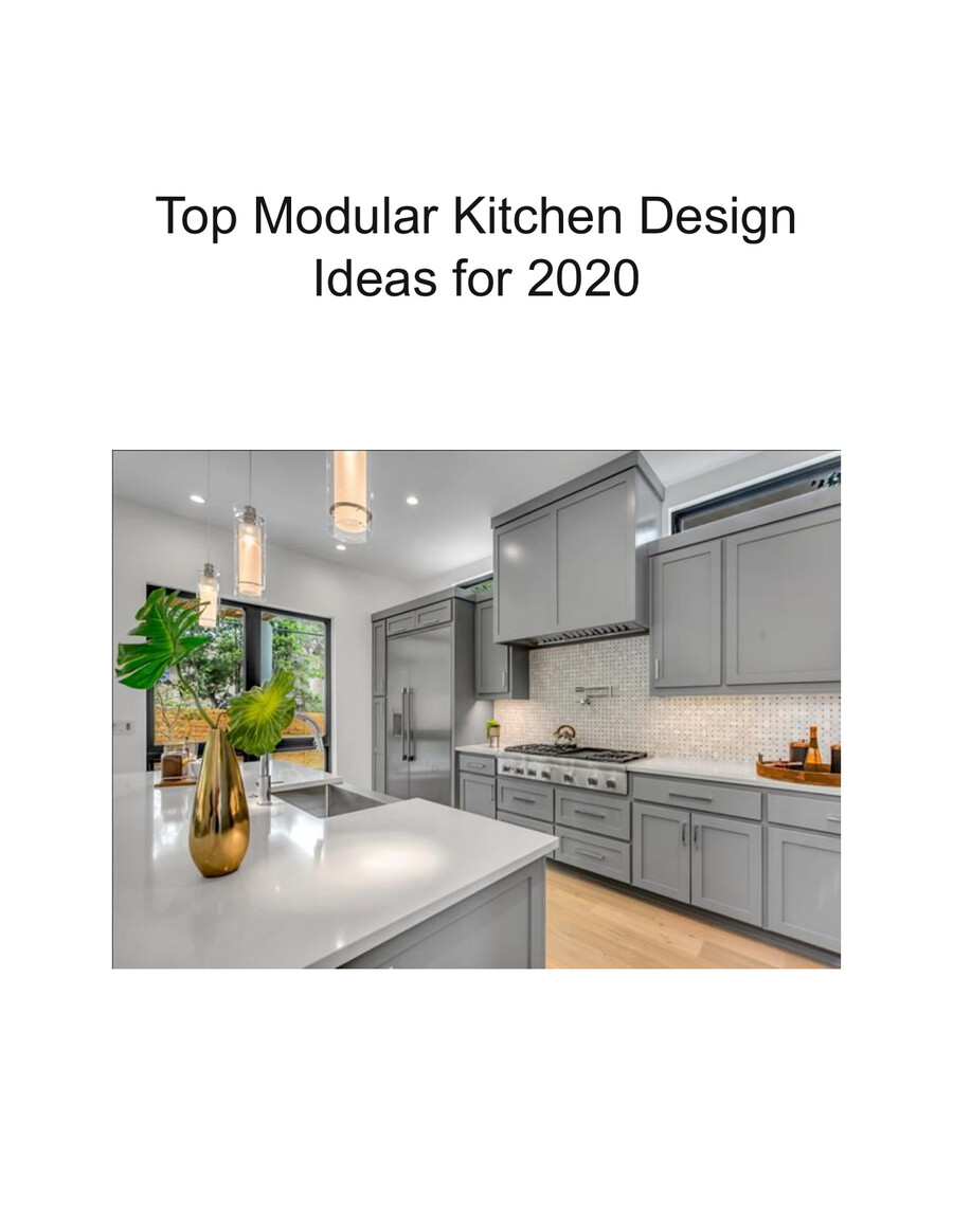 Top Modular Kitchen Design Ideas for 2020 by Build Supply - Flipsnack