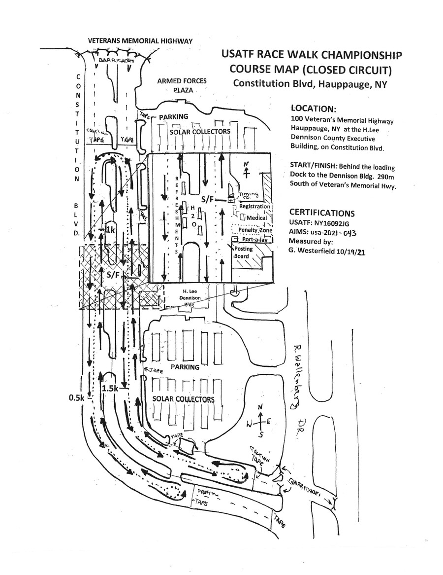 2022 USATF 20 km Race Walk Championships Course Map by sarah.linehan ...