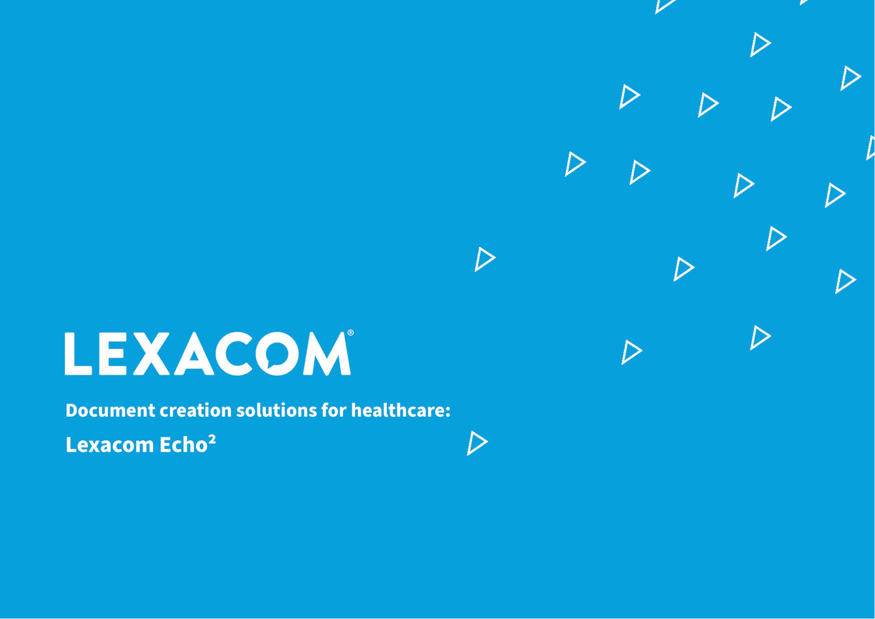 Lexacom For Healthcare - Echo by Lexacom - Flipsnack