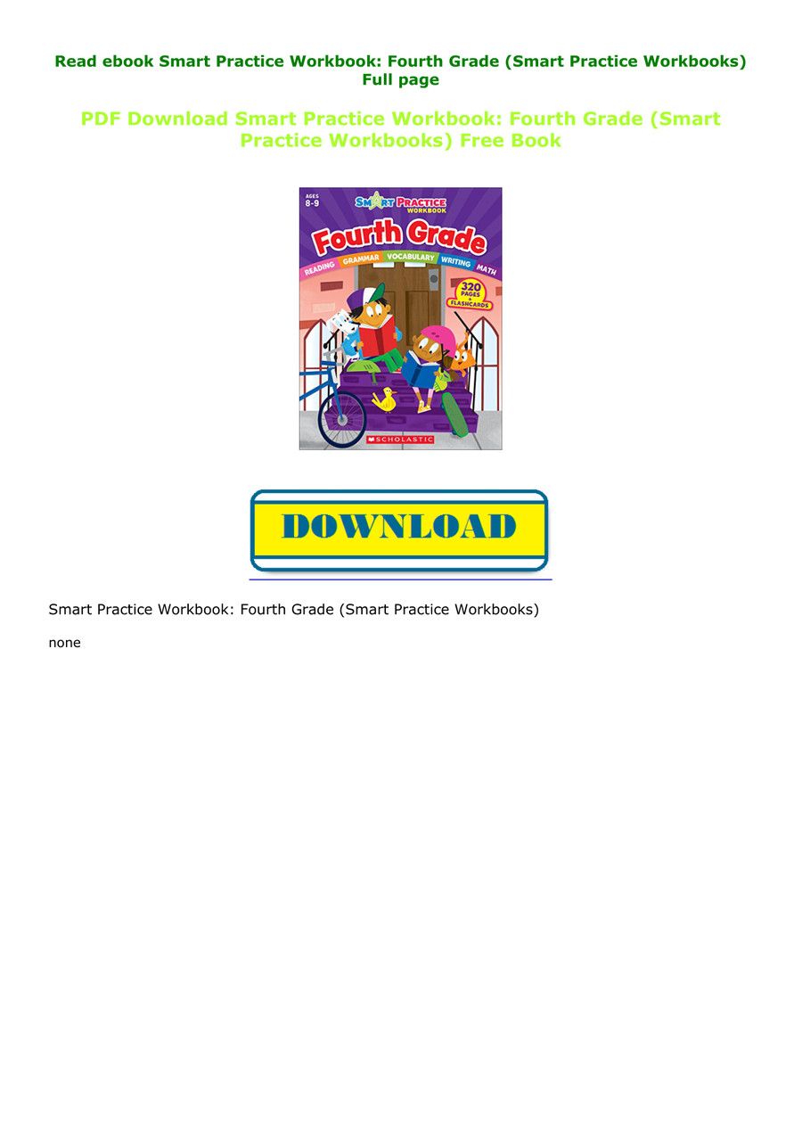 Best Ebook Smart Practice Workbook: Fourth Grade (Smart Pra by ...