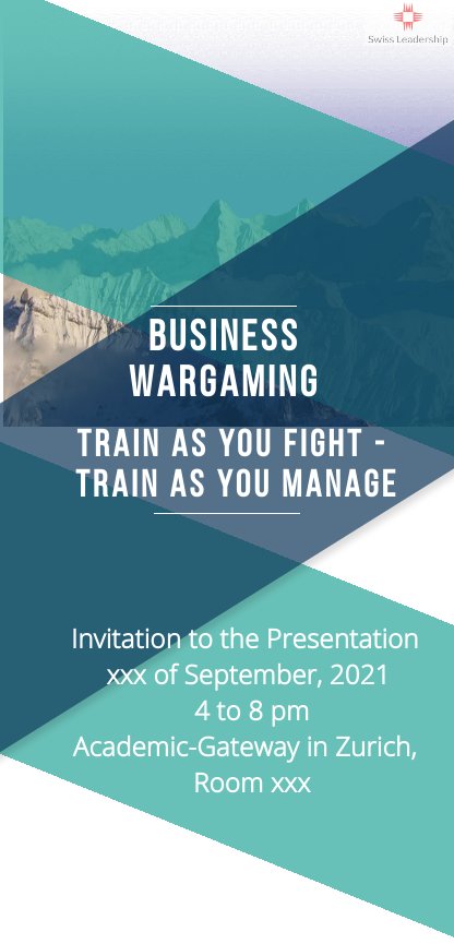 Invitation Business Wargaming EN by Friederike Enthammer - Flipsnack