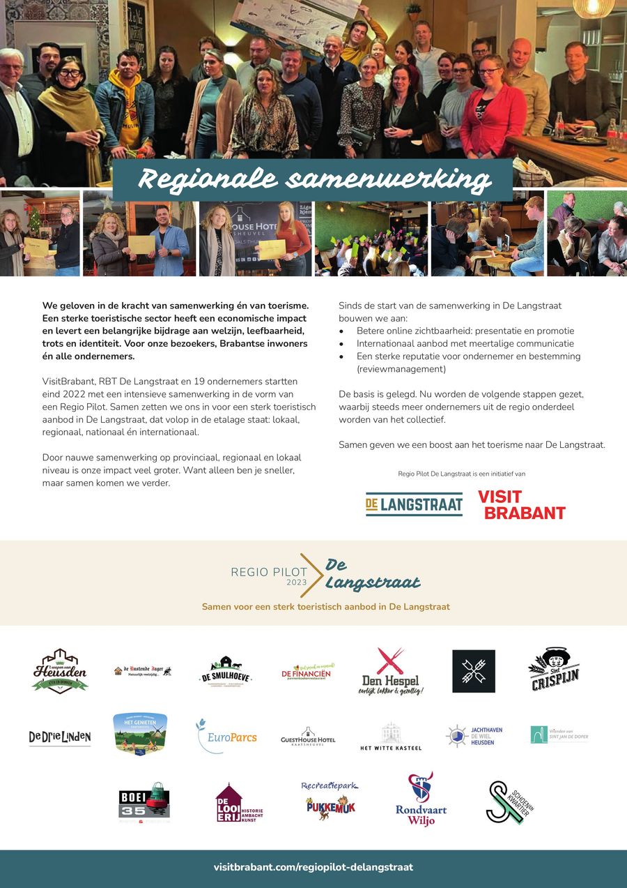 Factsheet Regio Pilot | De Langstraat by Brabant Partners - Flipsnack