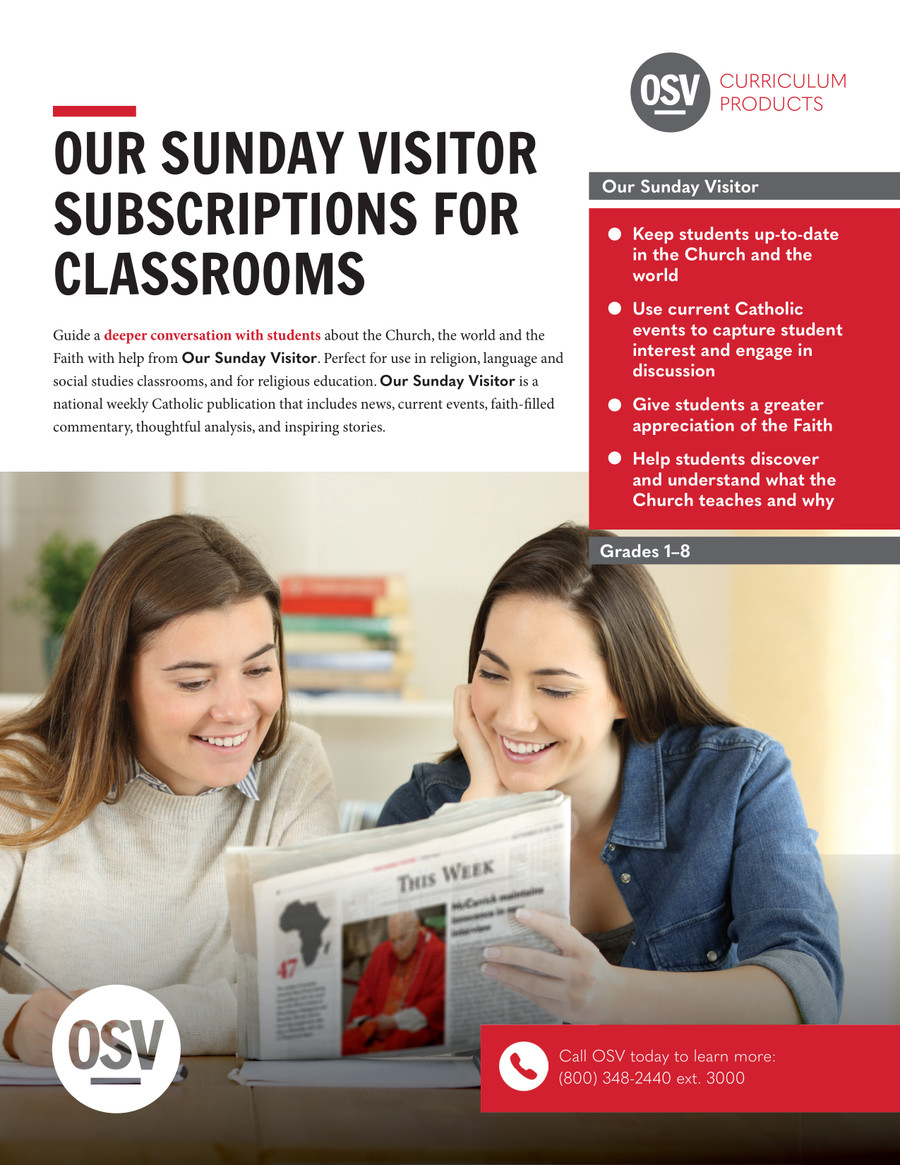 Our Sunday Visitor Subscriptions for Classrooms by OSV - Flipsnack