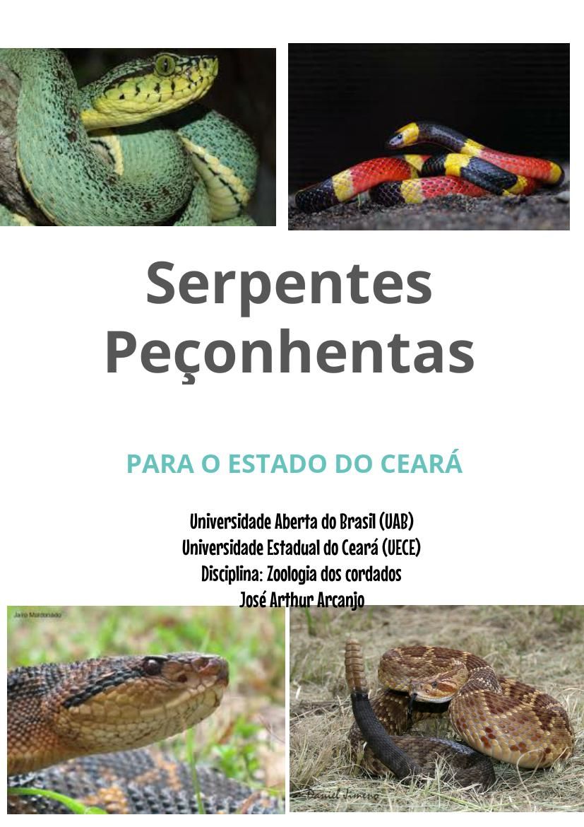 Gêneros de Serpentes peçonhentas para o Ceará. by arthurarcanjo - Flipsnack