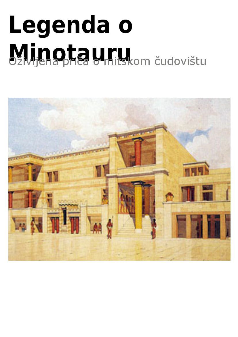 Legenda o Minotauru by Ivana Novosel - Flipsnack