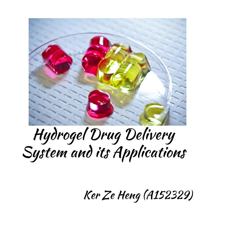 Hydrogel Drug Delivery System and its Application by Ze Heng Ker ...