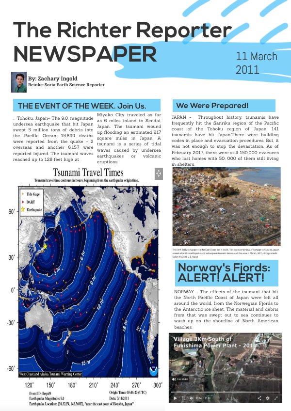 The Richter Reporter by Jennifer Ingold - Flipsnack