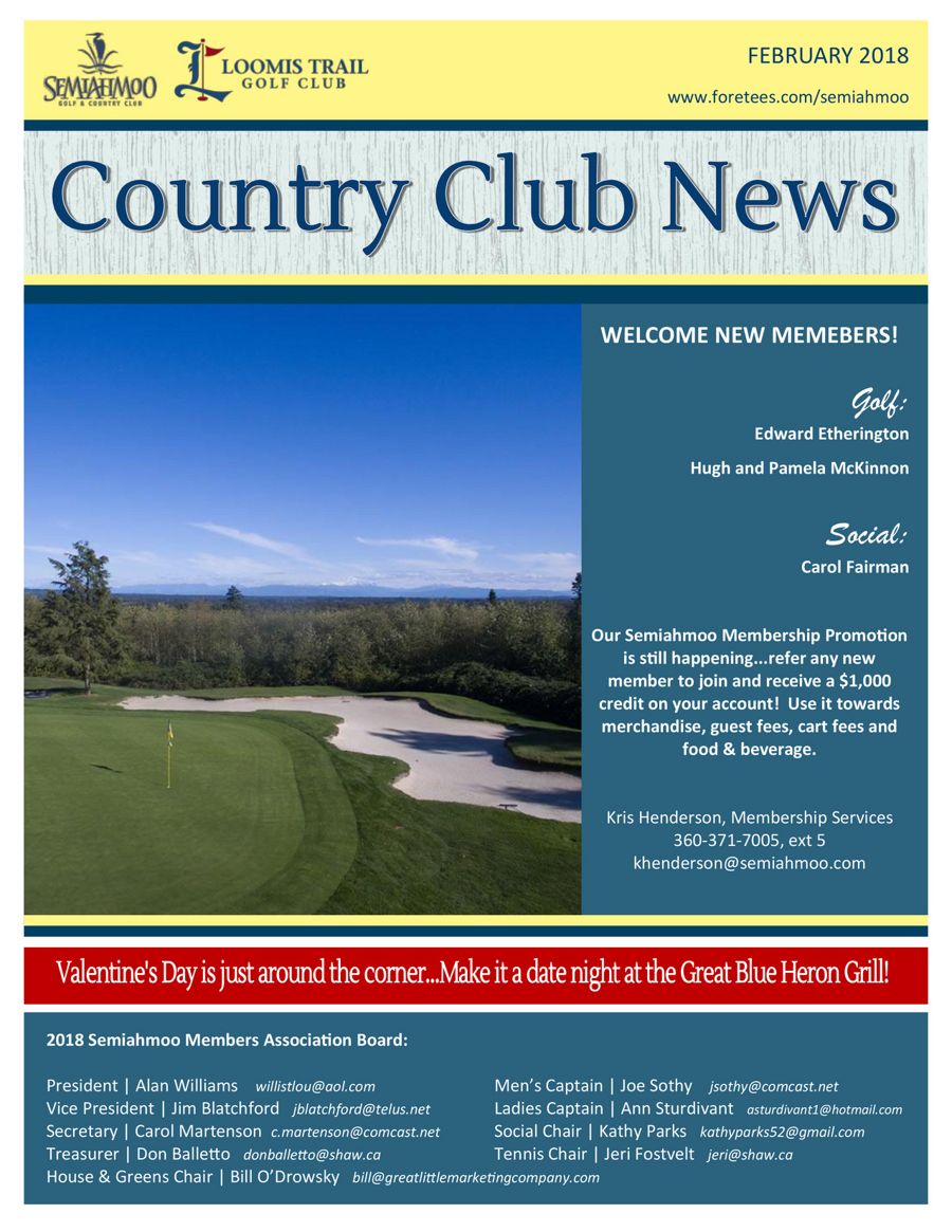 February 2018 Country Club Newsletter by semiahmoogolf - Flipsnack